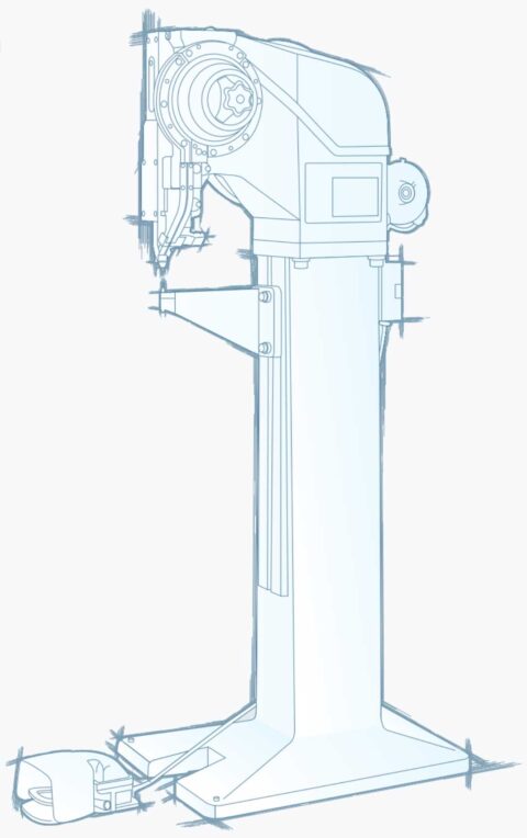 Electro-Mechanical Single-Head Riveting Machine | National Rivet